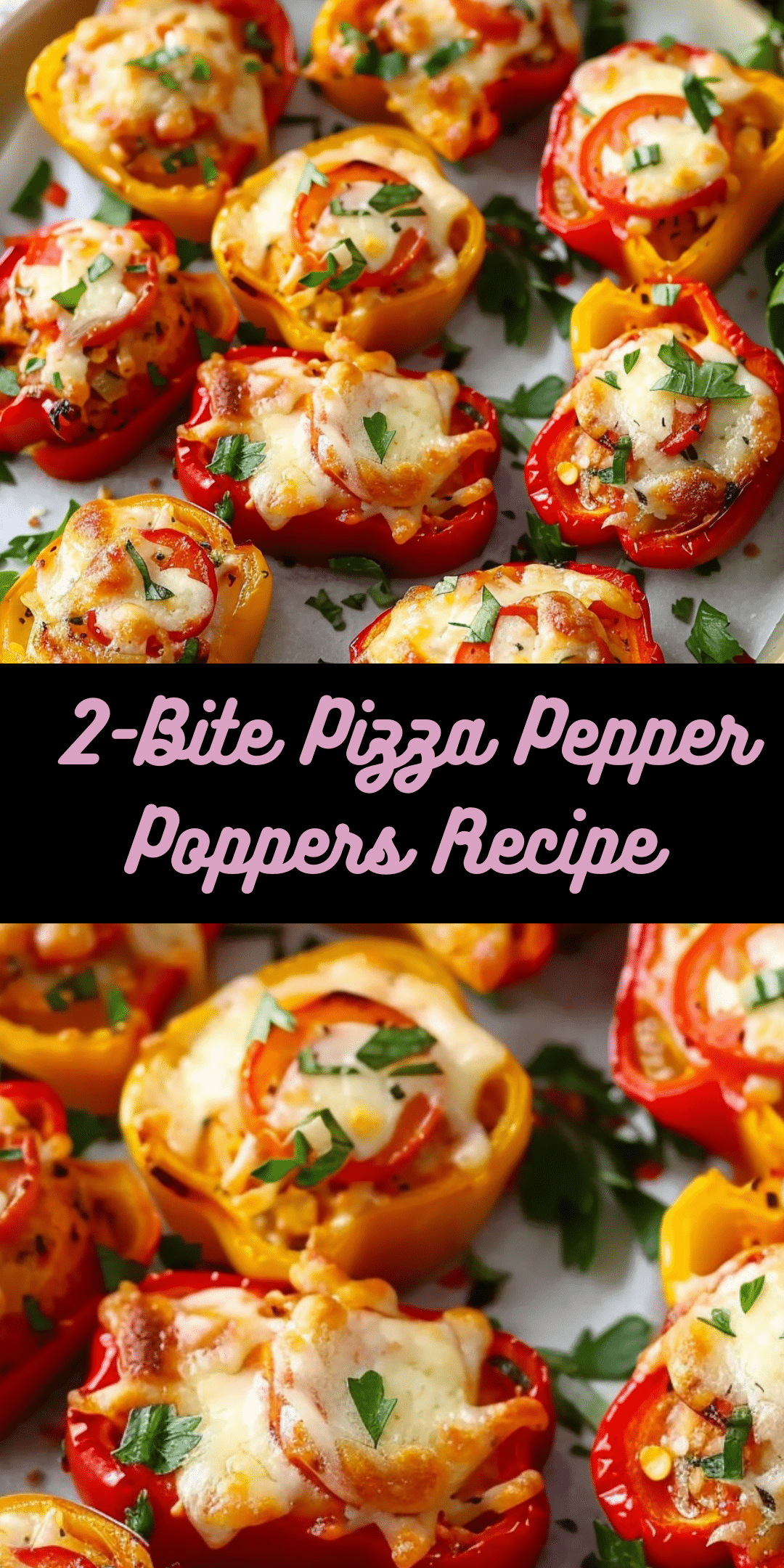2-Bite Pizza Pepper Poppers Recipe - Cooking With Blog
