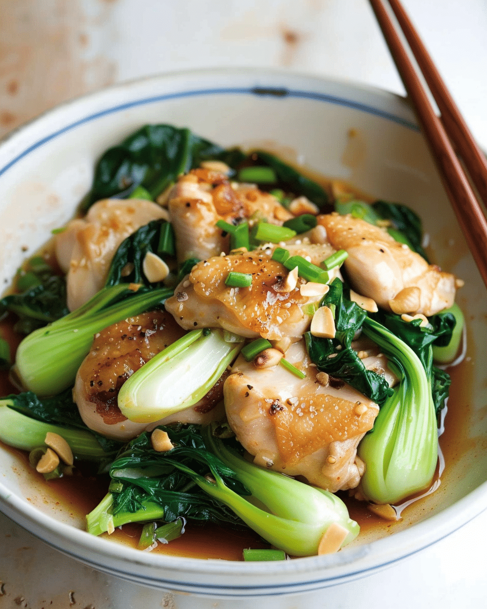 Bok Choy Chicken - Cooking With Blog