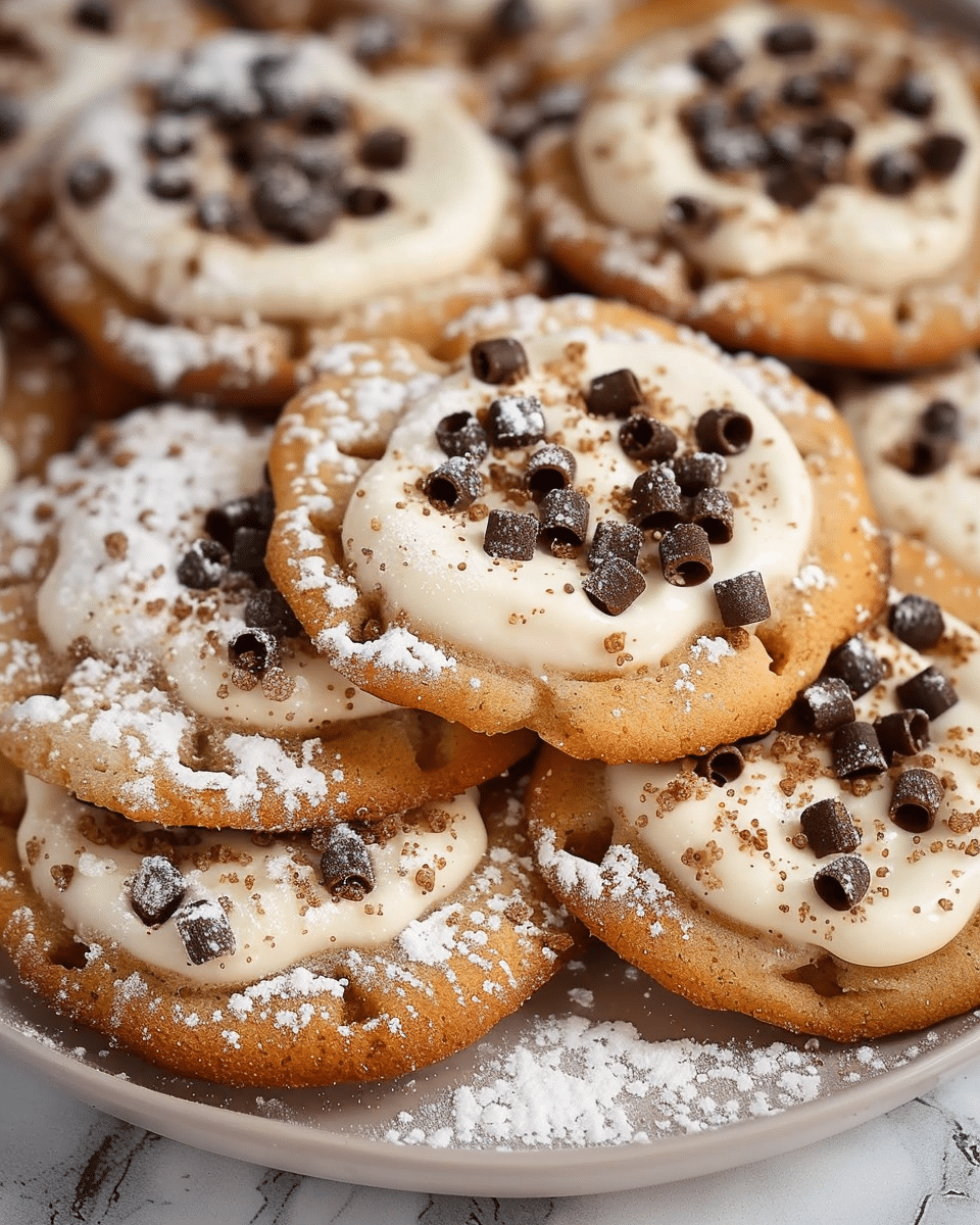 Cannoli Cookies with Ricotta Cream Filling - Cooking With Blog