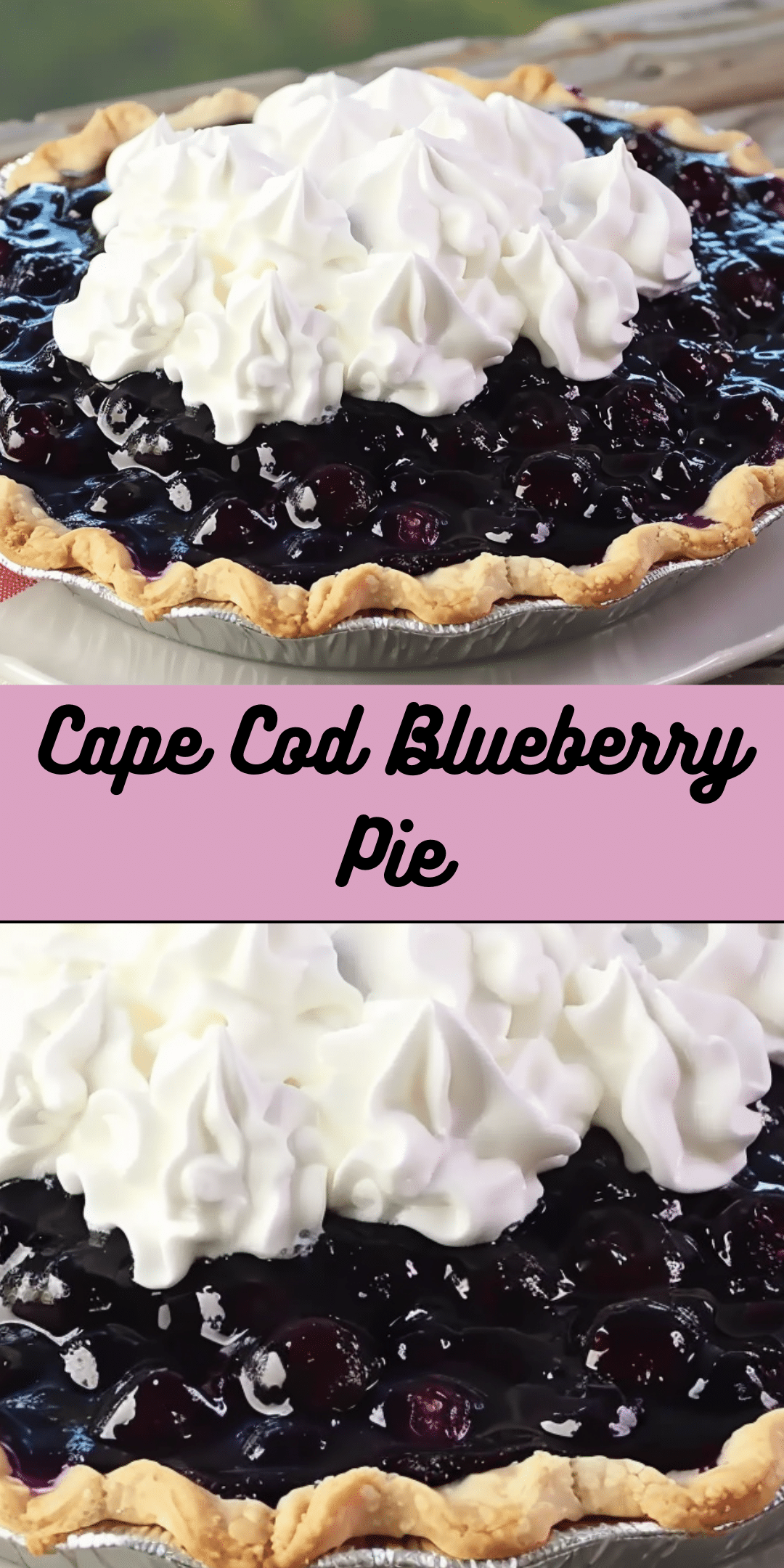 Cape Cod Blueberry Pie - Cooking With Blog