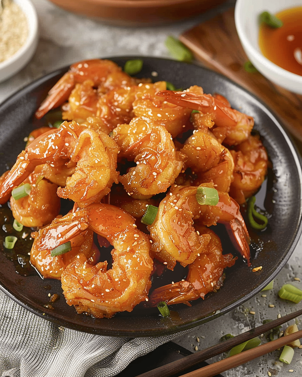 Crispy Honey-Glazed Shrimp - Cooking With Blog