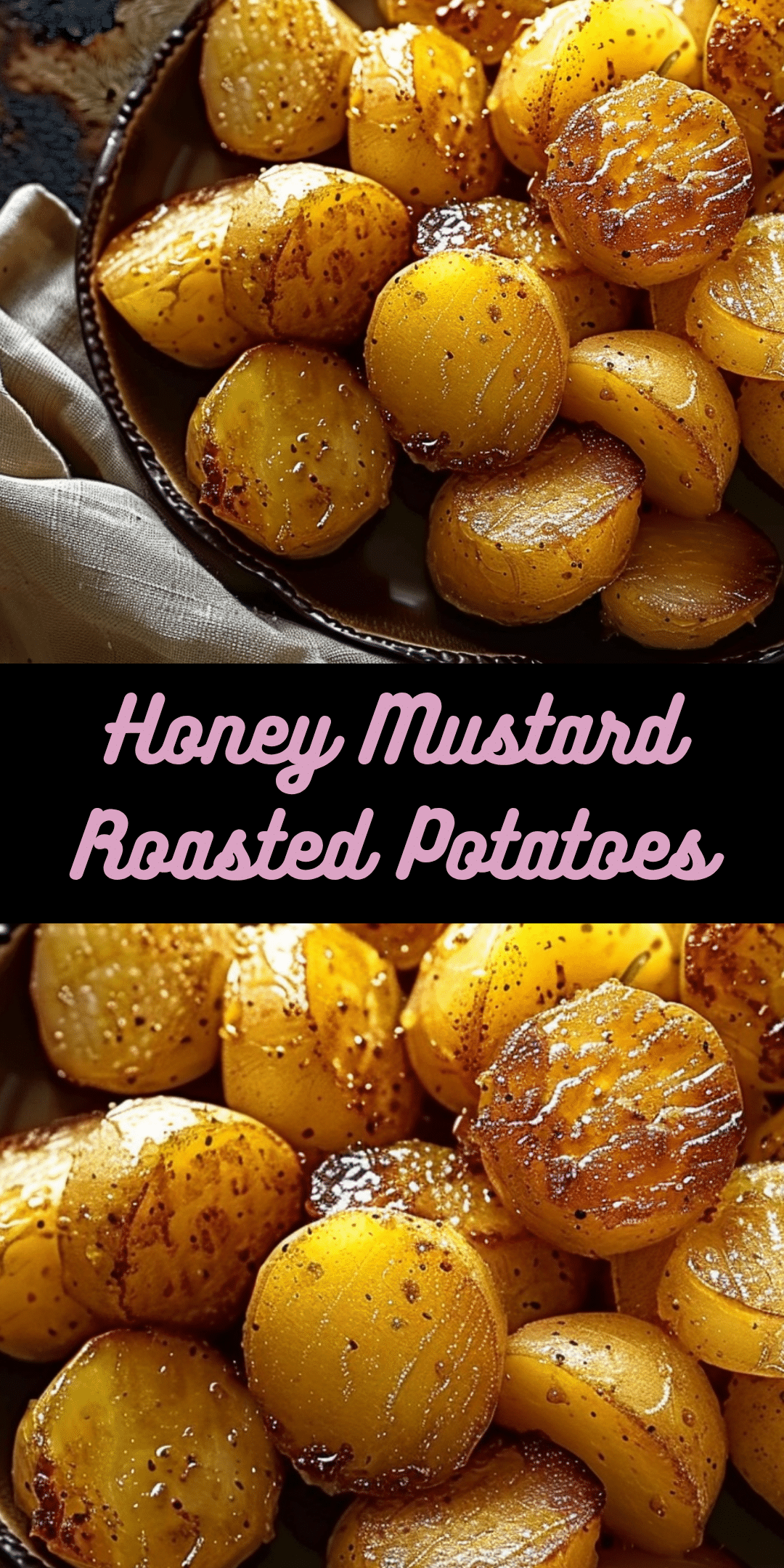 Honey Mustard Roasted Potatoes - Cooking With Blog