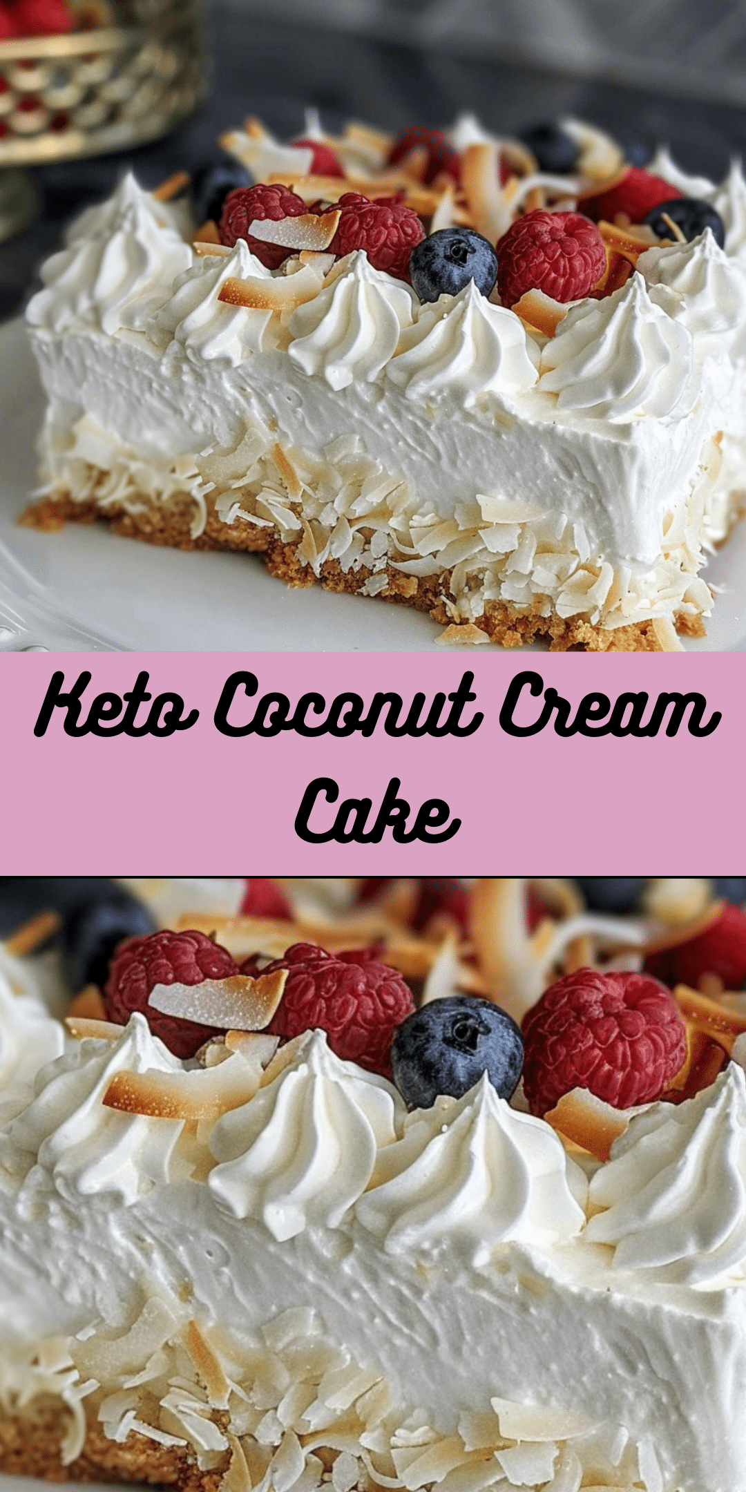 Keto Coconut Cream Cake - Cooking With Blog