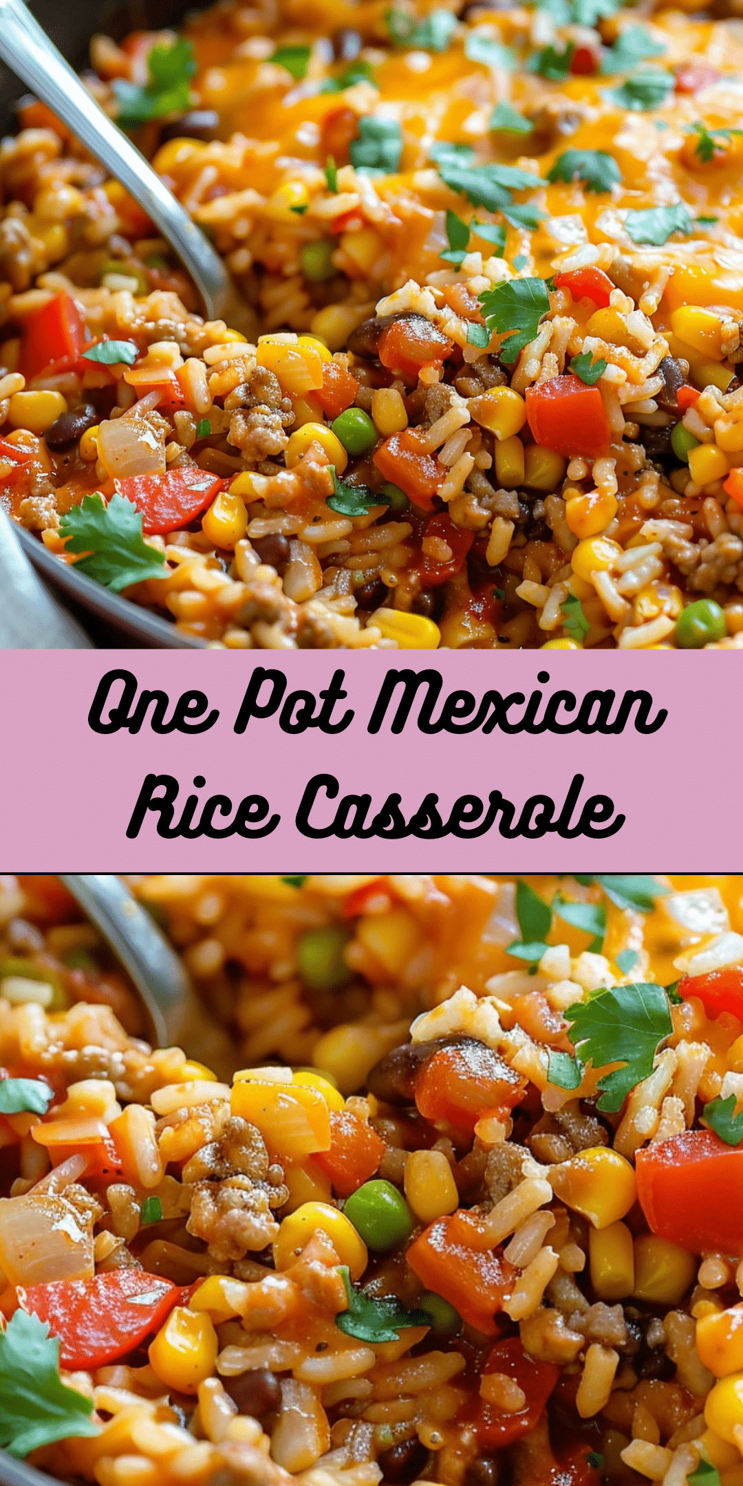 One Pot Mexican Rice Casserole - Cooking With Blog