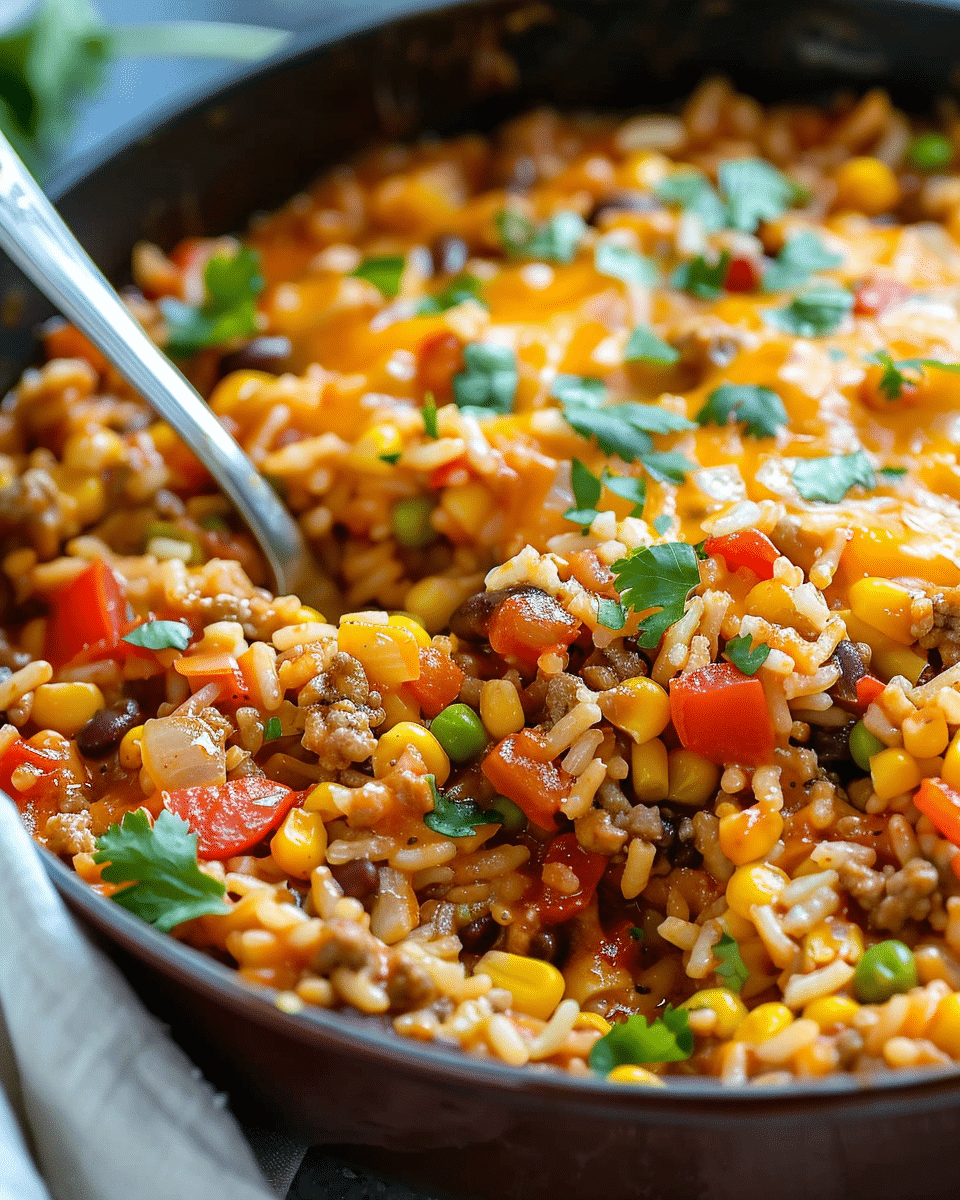 One Pot Mexican Rice Casserole - Cooking With Blog