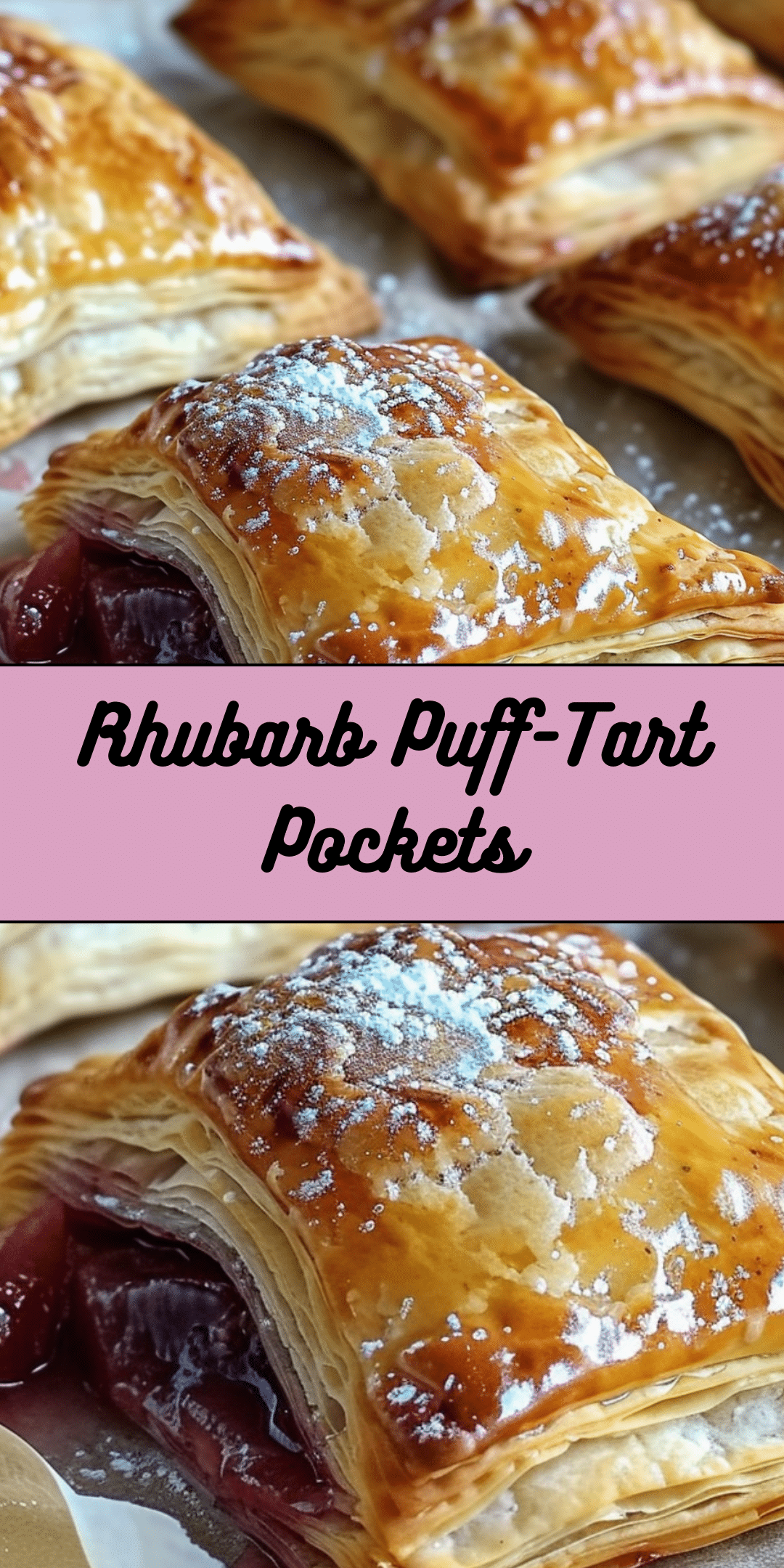 Rhubarb Puff-Tart Pockets - Cooking With Blog