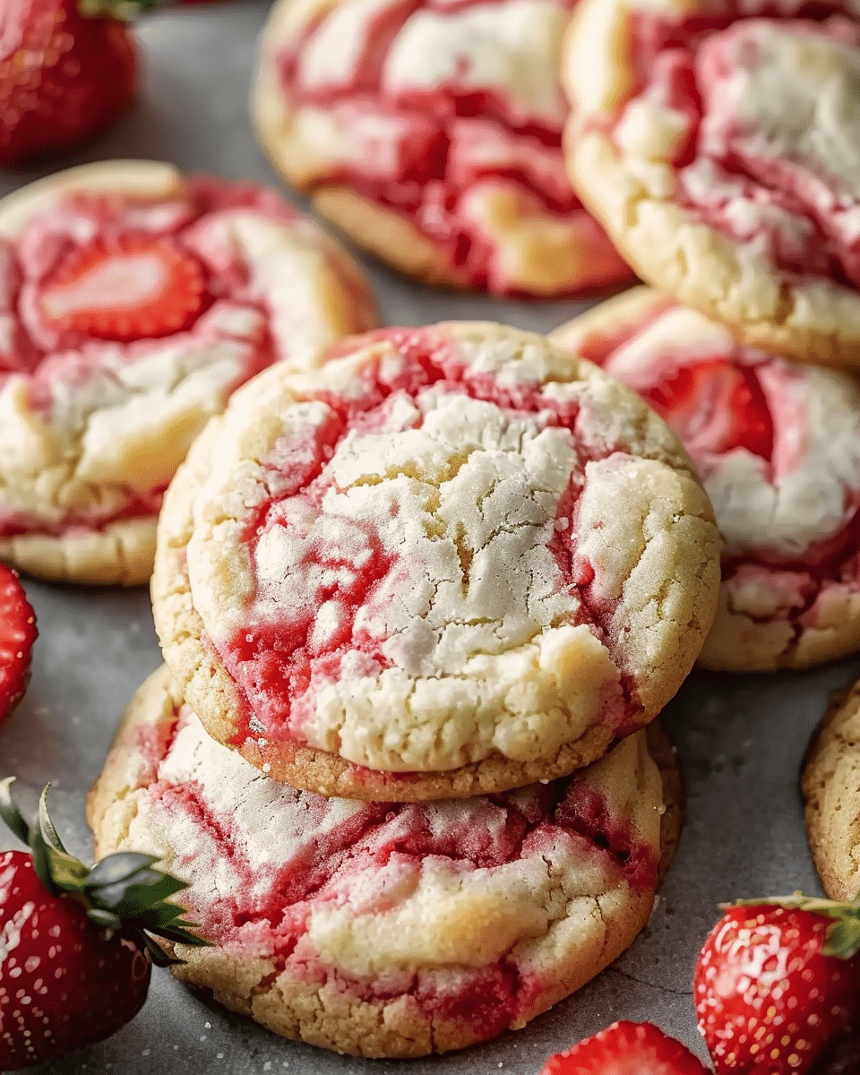 Strawberry Cheesecake Cookie - Cooking With Blog