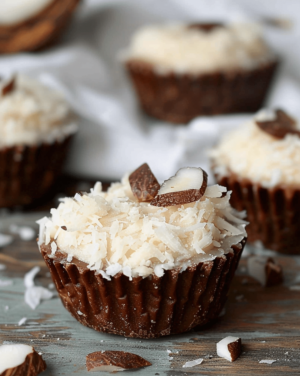 Vegan Coconut Cups No-Bake Dessert - Cooking With Blog