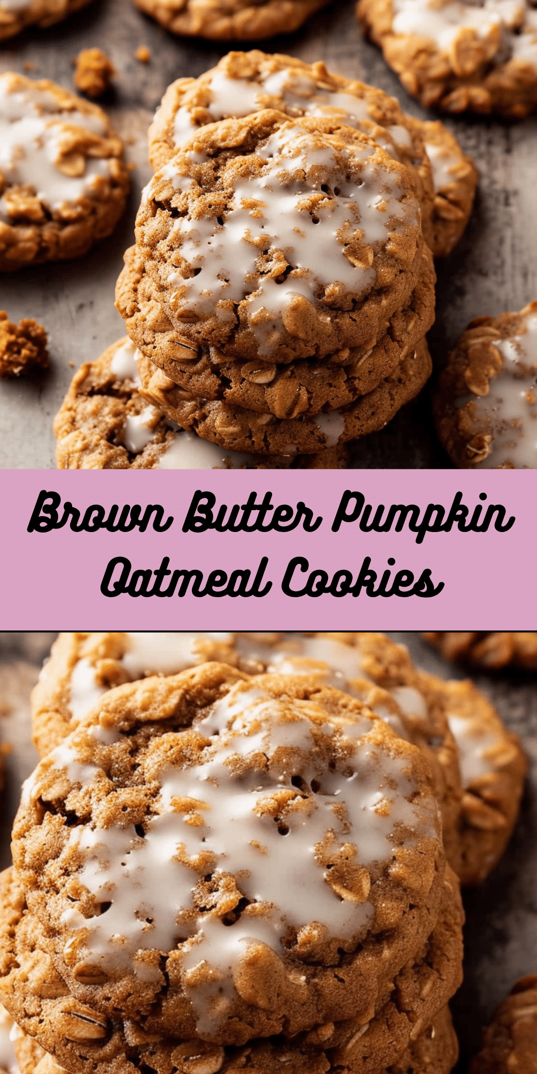 Brown Butter Pumpkin Oatmeal Cookies - Cooking With Blog