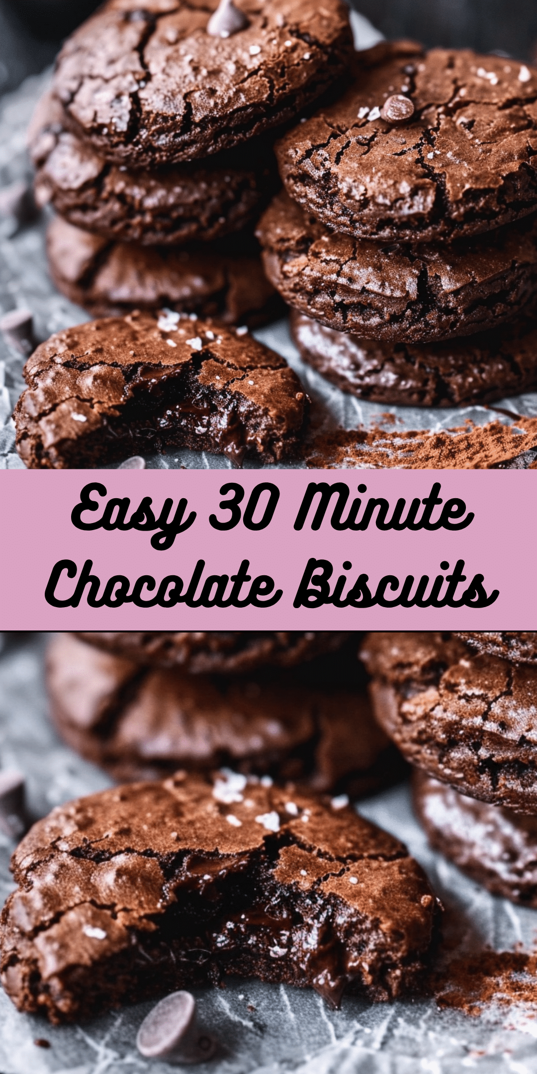 Easy 30 Minute Chocolate Biscuits - Cooking With Blog