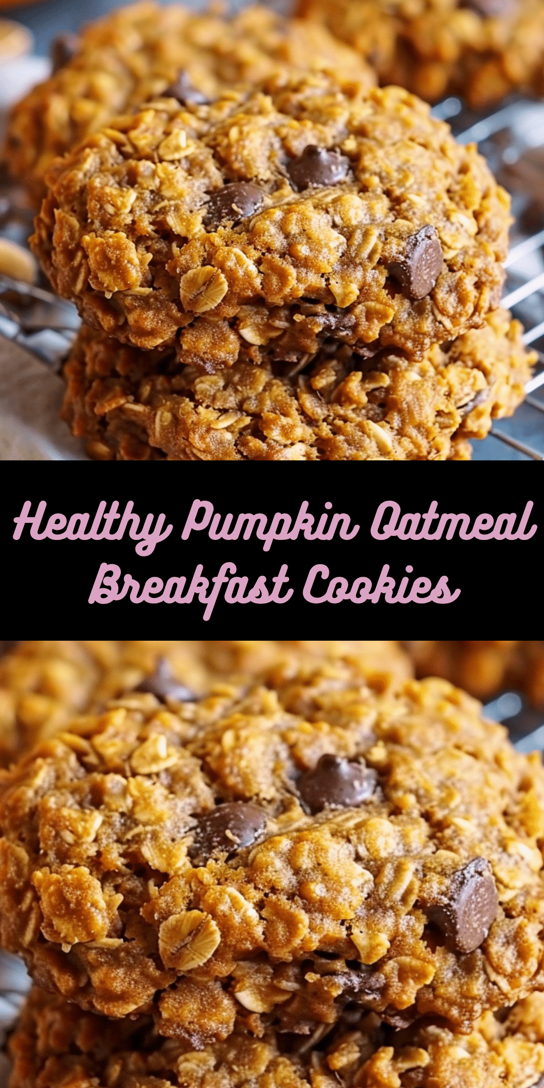 Healthy Pumpkin Oatmeal Breakfast Cookies - Cooking With Blog