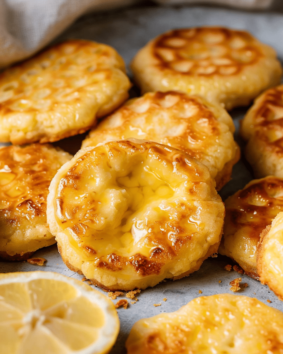 Lemon Crème Brûlée Cookies - Cooking With Blog