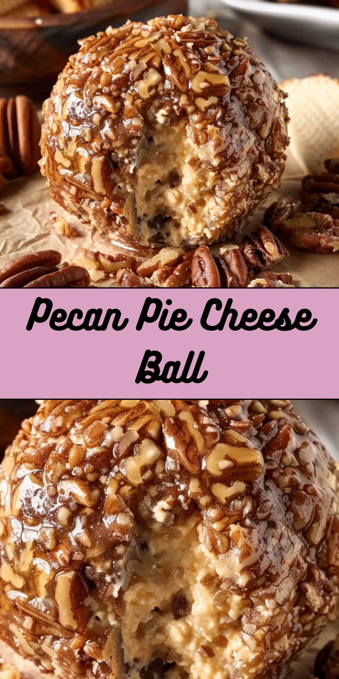 Pecan Pie Cheese Ball - Cooking With Blog