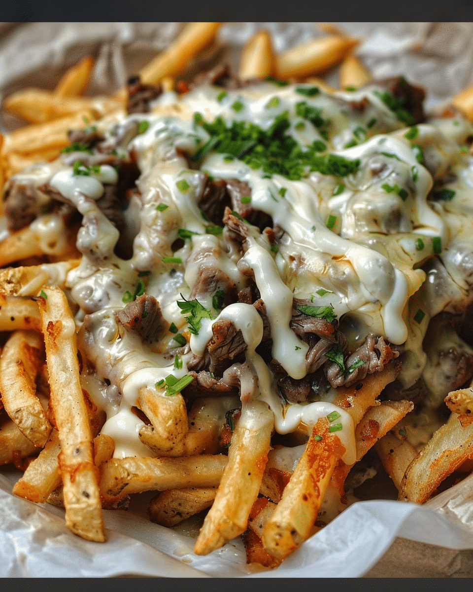 Philly Steak & Cheese Fries - Cooking With Blog