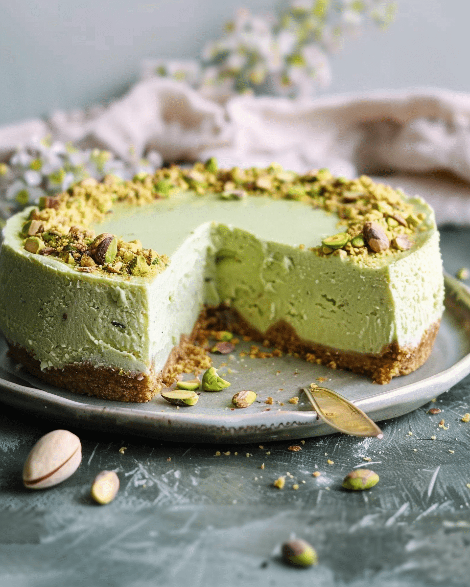 Pistachio Cheesecake - Cooking With Blog