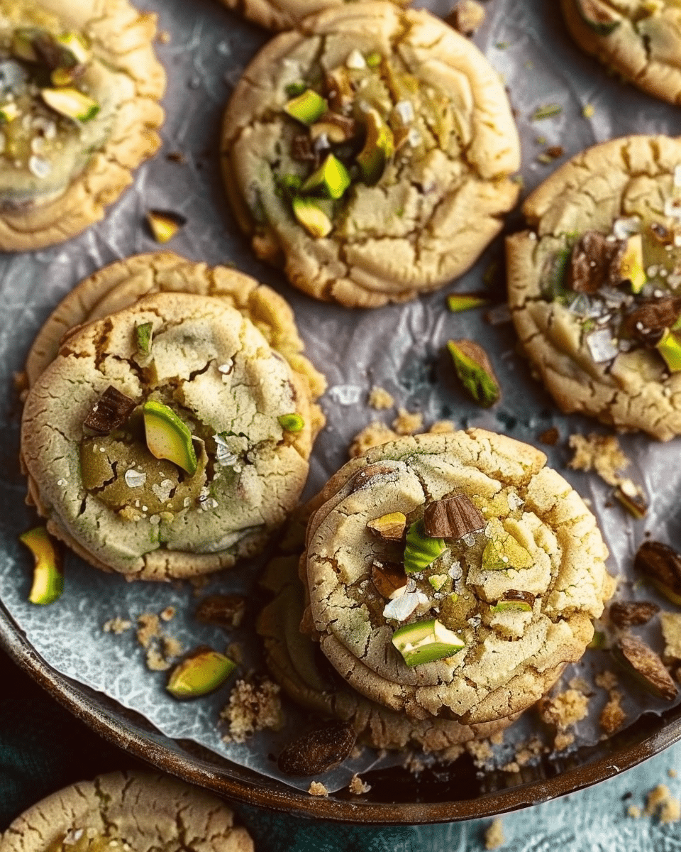 Pistachio Cream Stuffed Cookies - Cooking With Blog
