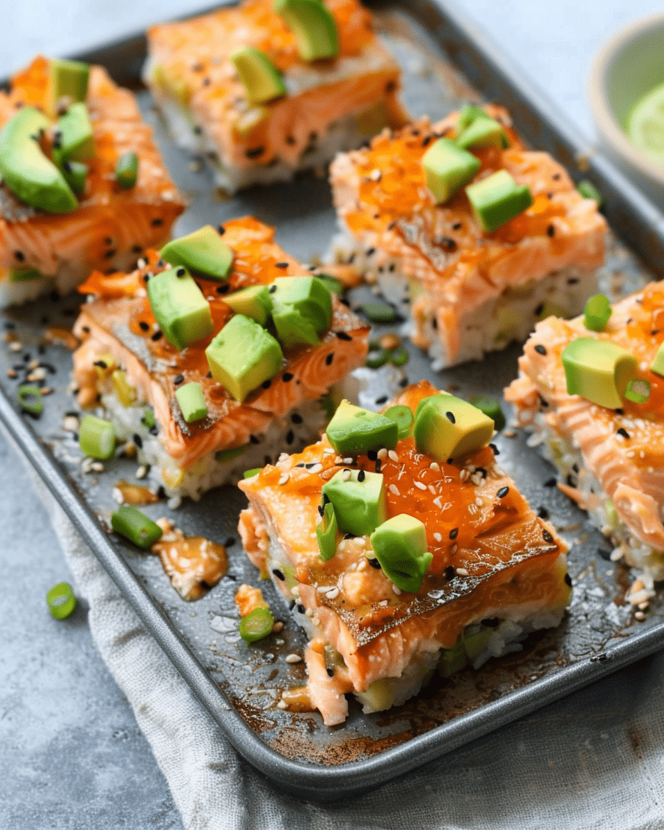 Salmon Sushi Bake - Cooking With Blog
