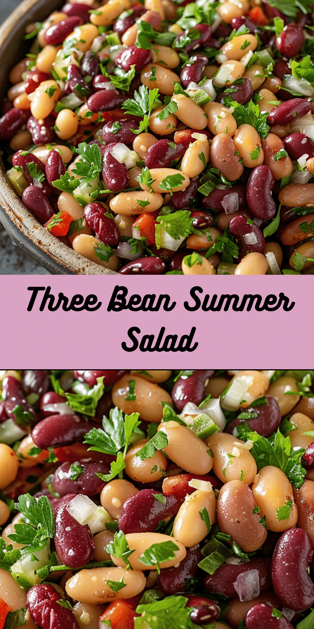 Three Bean Summer Salad - Cooking With Blog
