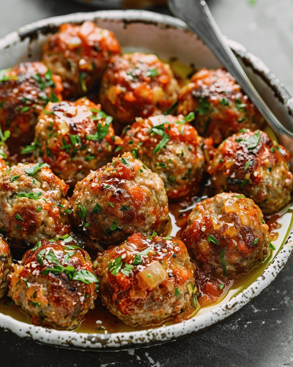 Baked Turkey Meatballs - Cooking With Blog