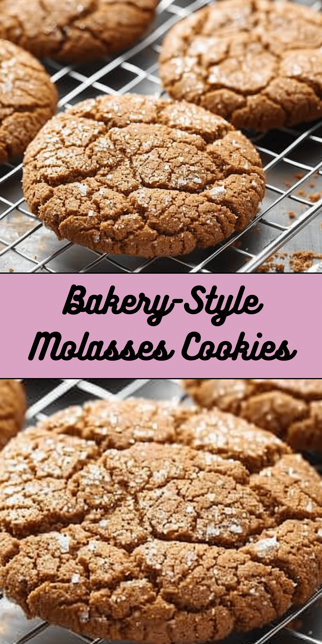 Bakery-Style Molasses Cookies - Cooking With Blog