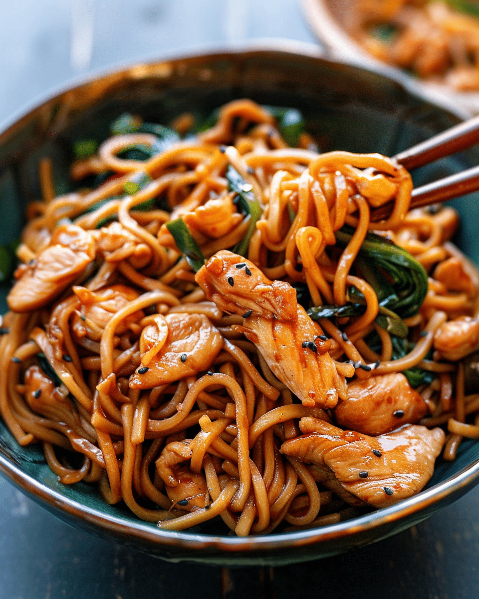 Chicken Stir-Fry Noodles - Cooking With Blog