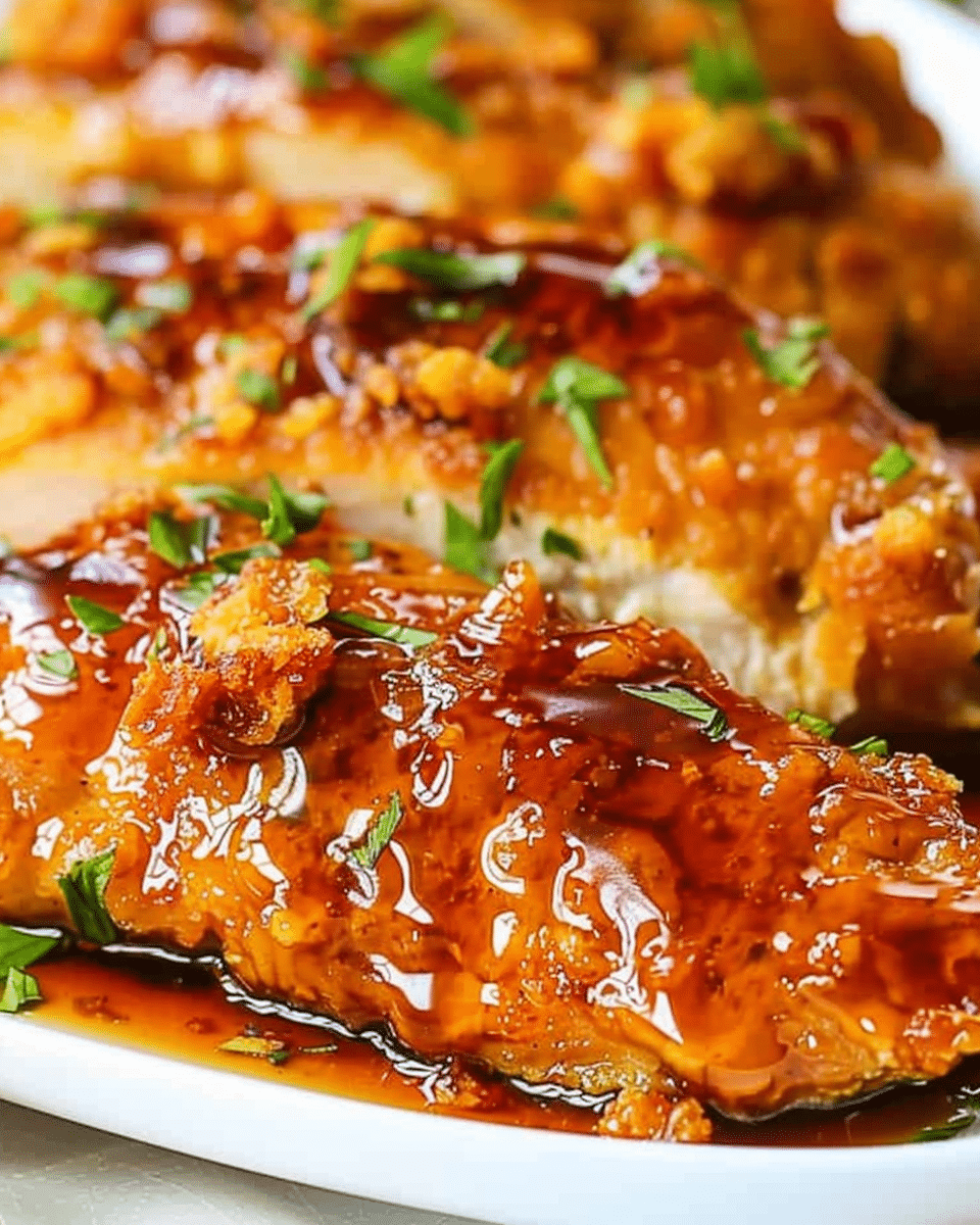 Double Crunch Honey Garlic Chicken Breasts - Cooking With Blog