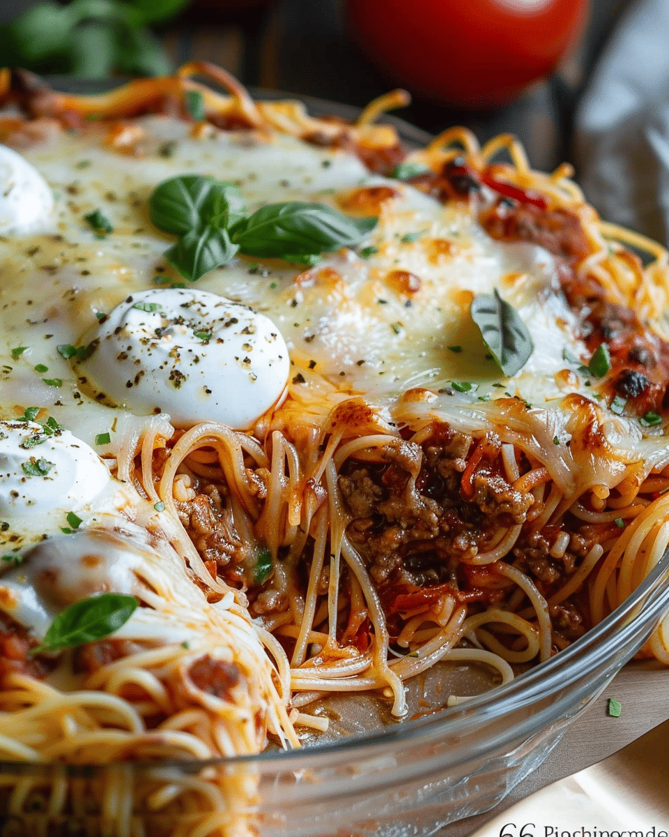 Easy Spaghetti Pie - Cooking With Blog