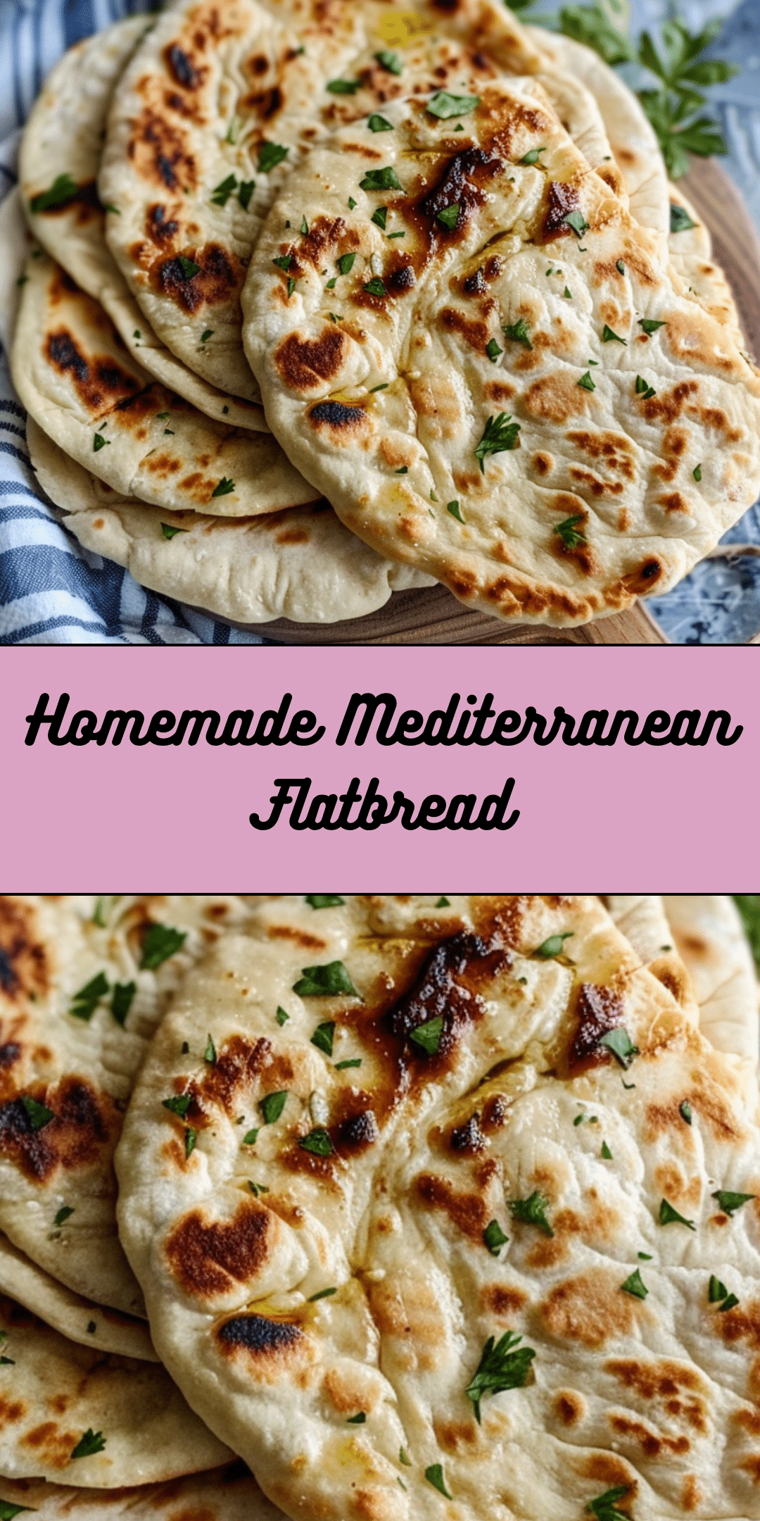 Homemade Mediterranean Flatbread - Cooking With Blog