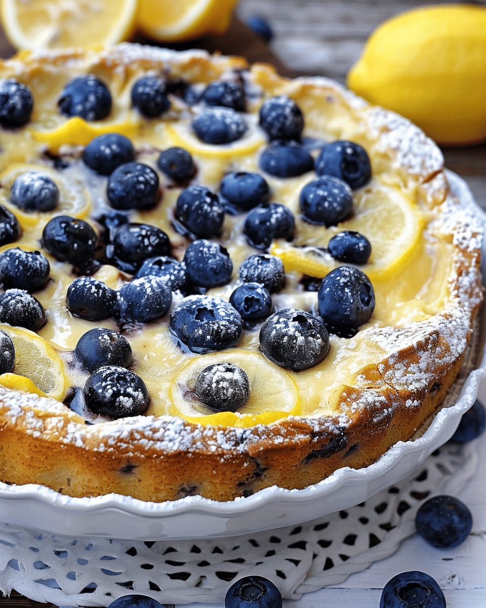 Lemon Blueberry Soufra - Cooking With Blog