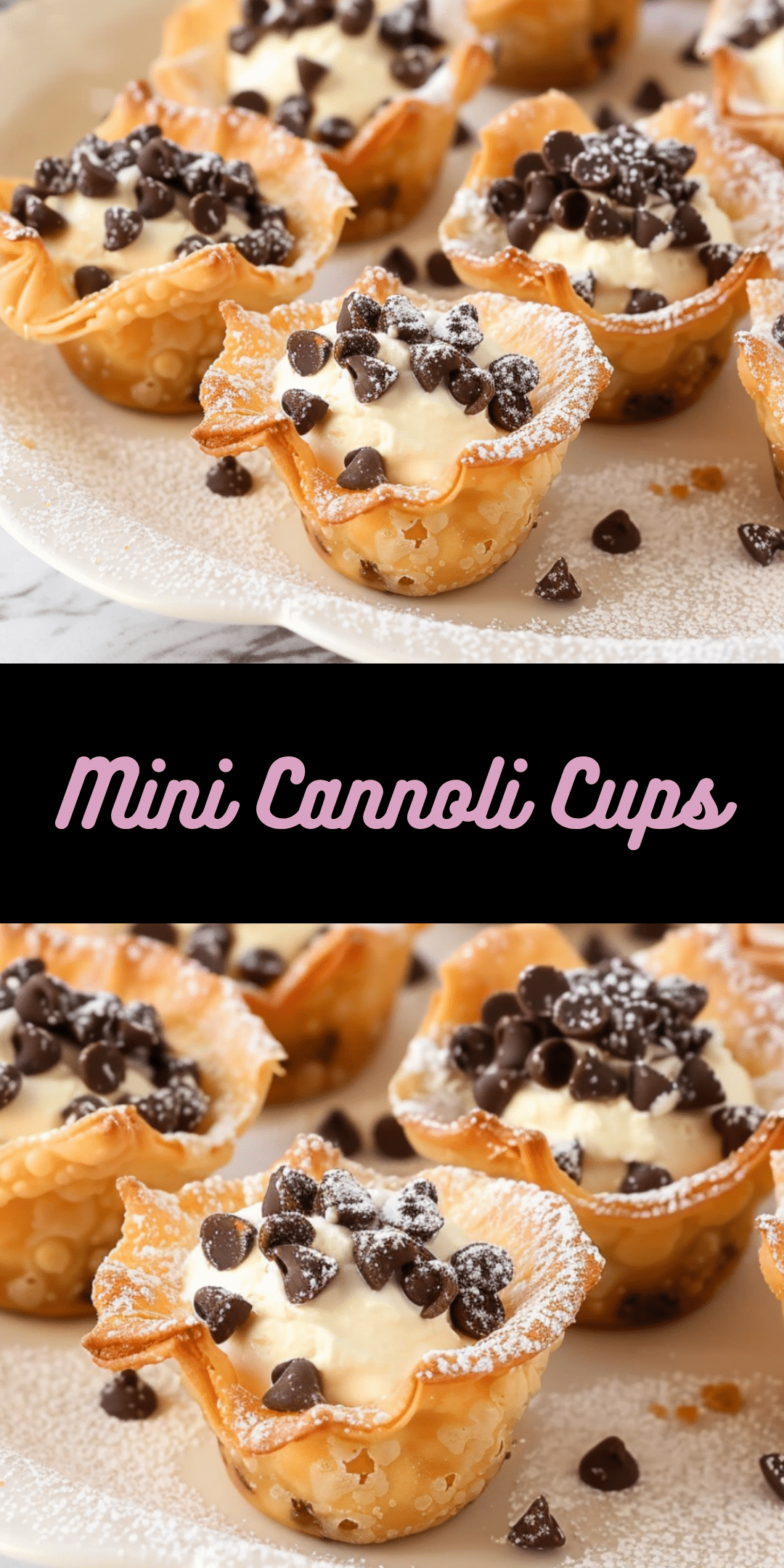 Mini Cannoli Cups - Cooking With Blog