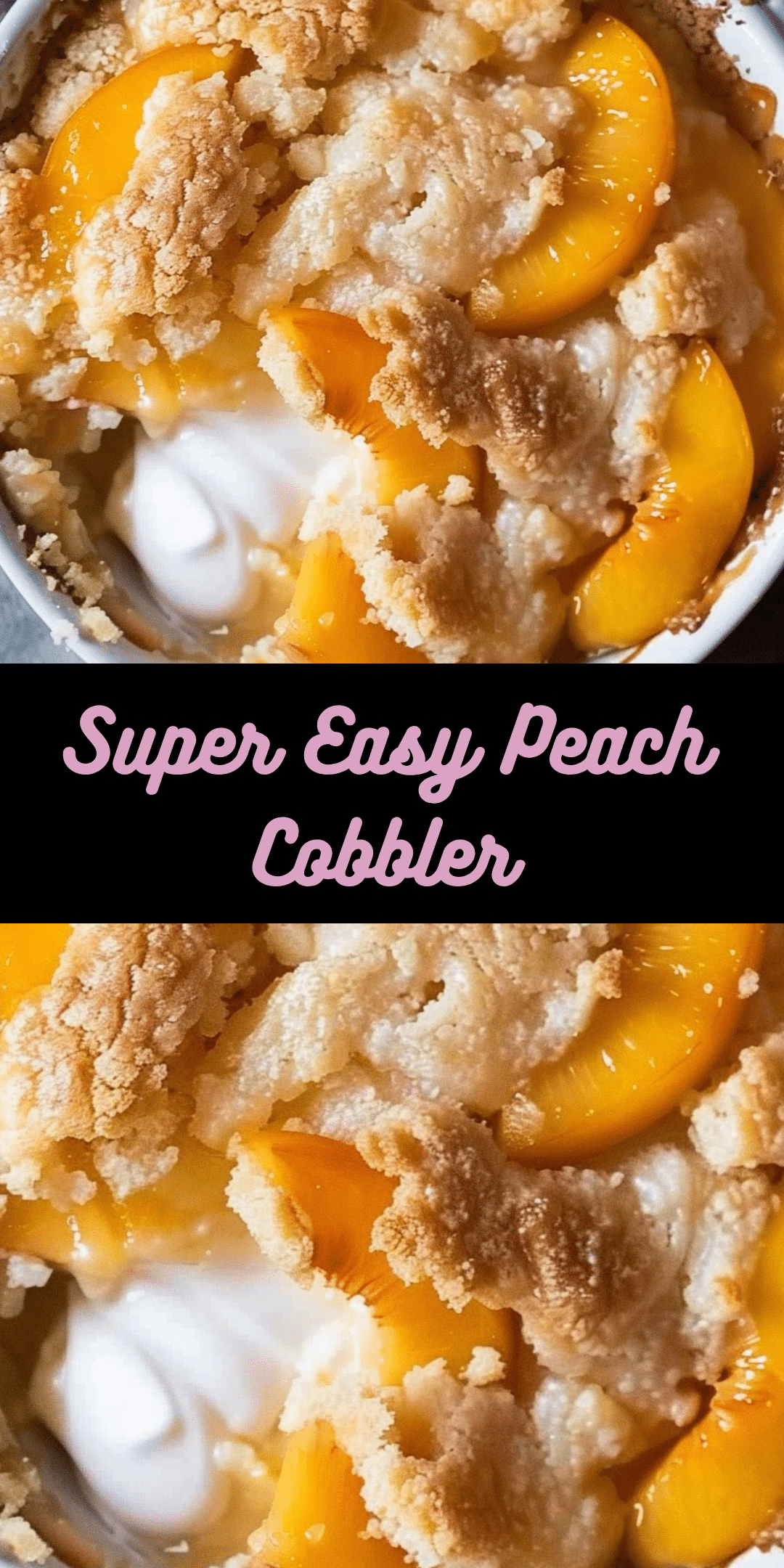 Super Easy Peach Cobbler - Cooking With Blog