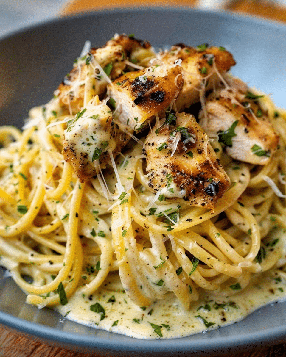 Creamy Cajun Chicken Linguine with Garlic Mozzarella Sauce - Cooking ...