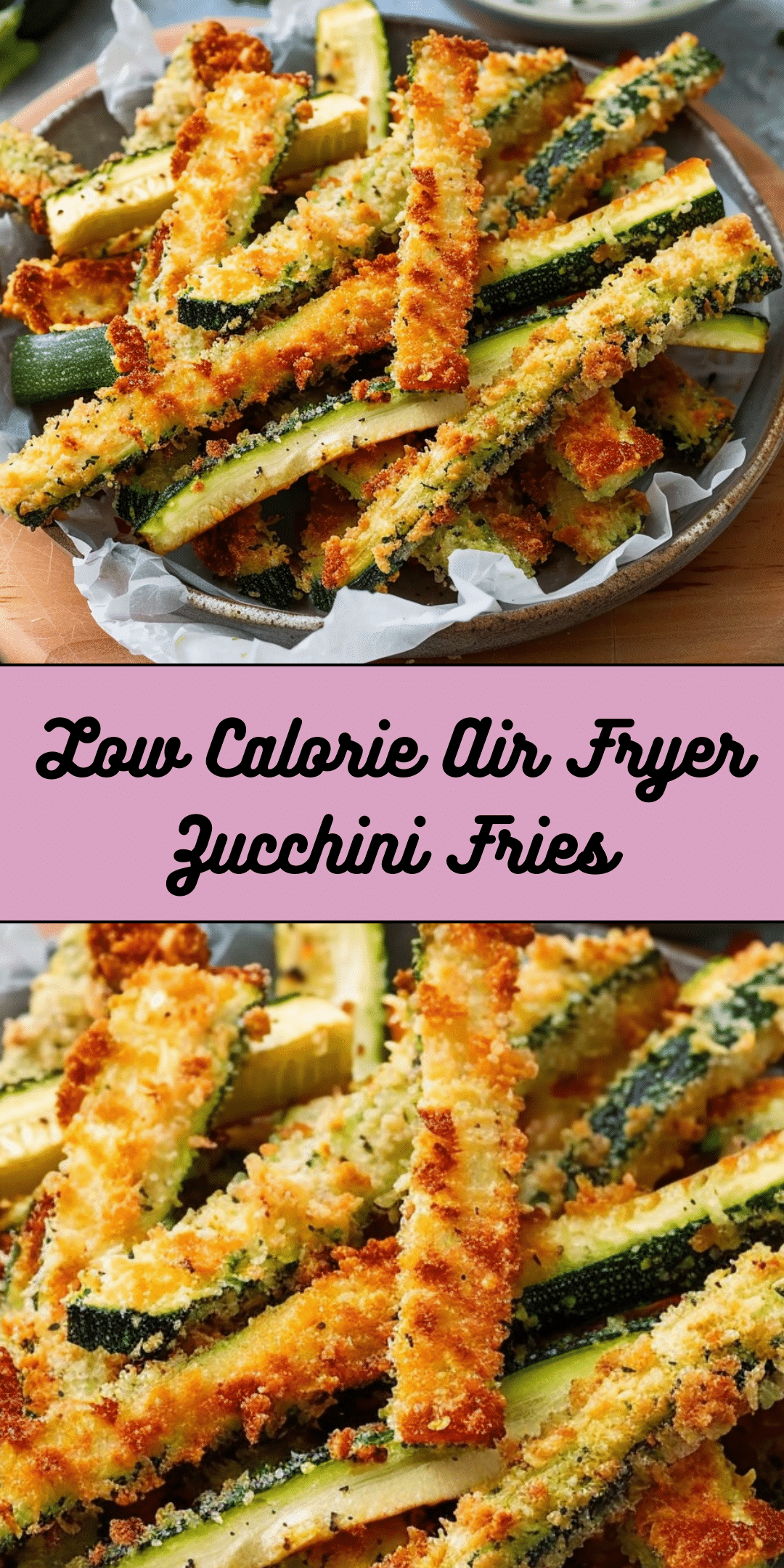Low Calorie Air Fryer Zucchini Fries - Cooking With Blog