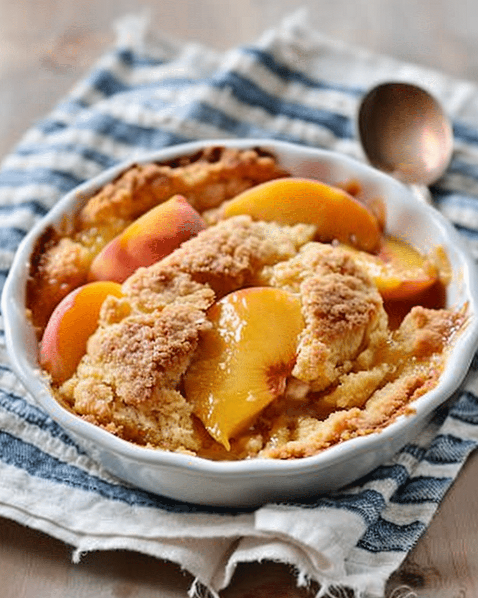 Peach Cobbler - Cooking With Blog