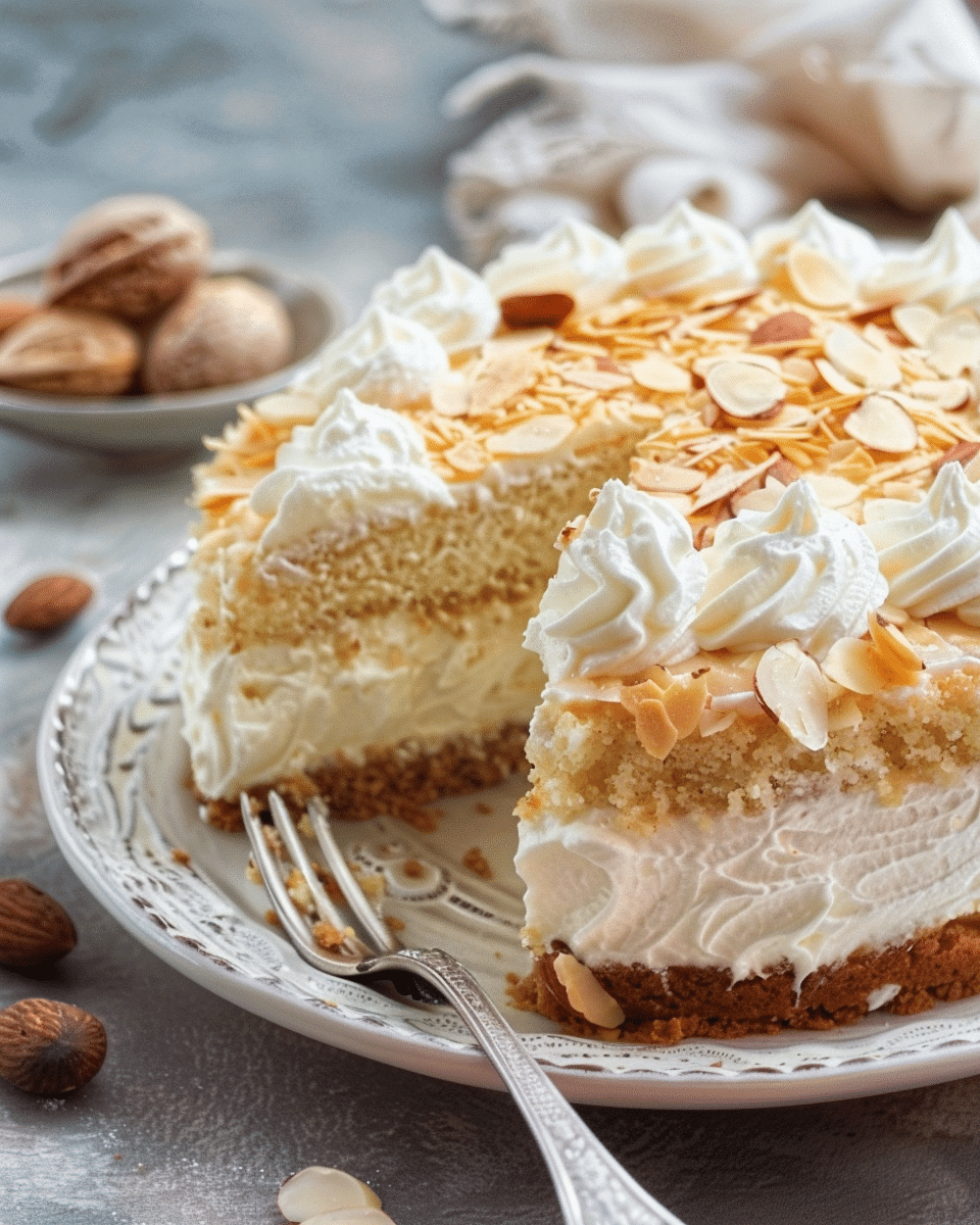 Almond Mascarpone Torte - Cooking With Blog