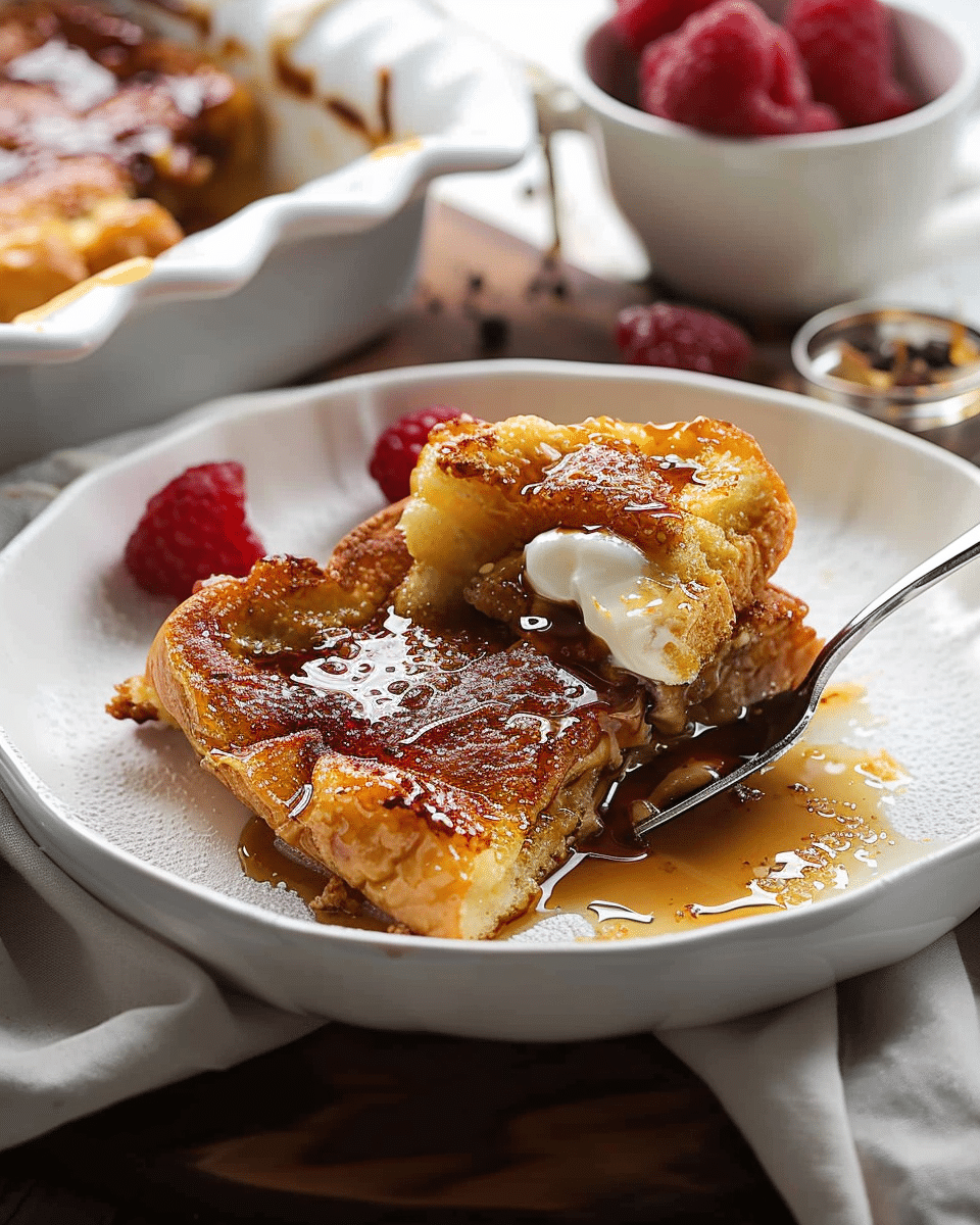 Decadent Crème Brûlée French Toast Casserole - Cooking With Blog