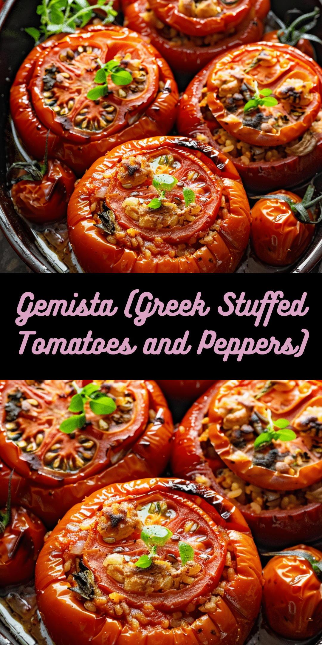Gemista (Greek Stuffed Tomatoes and Peppers) - Cooking With Blog