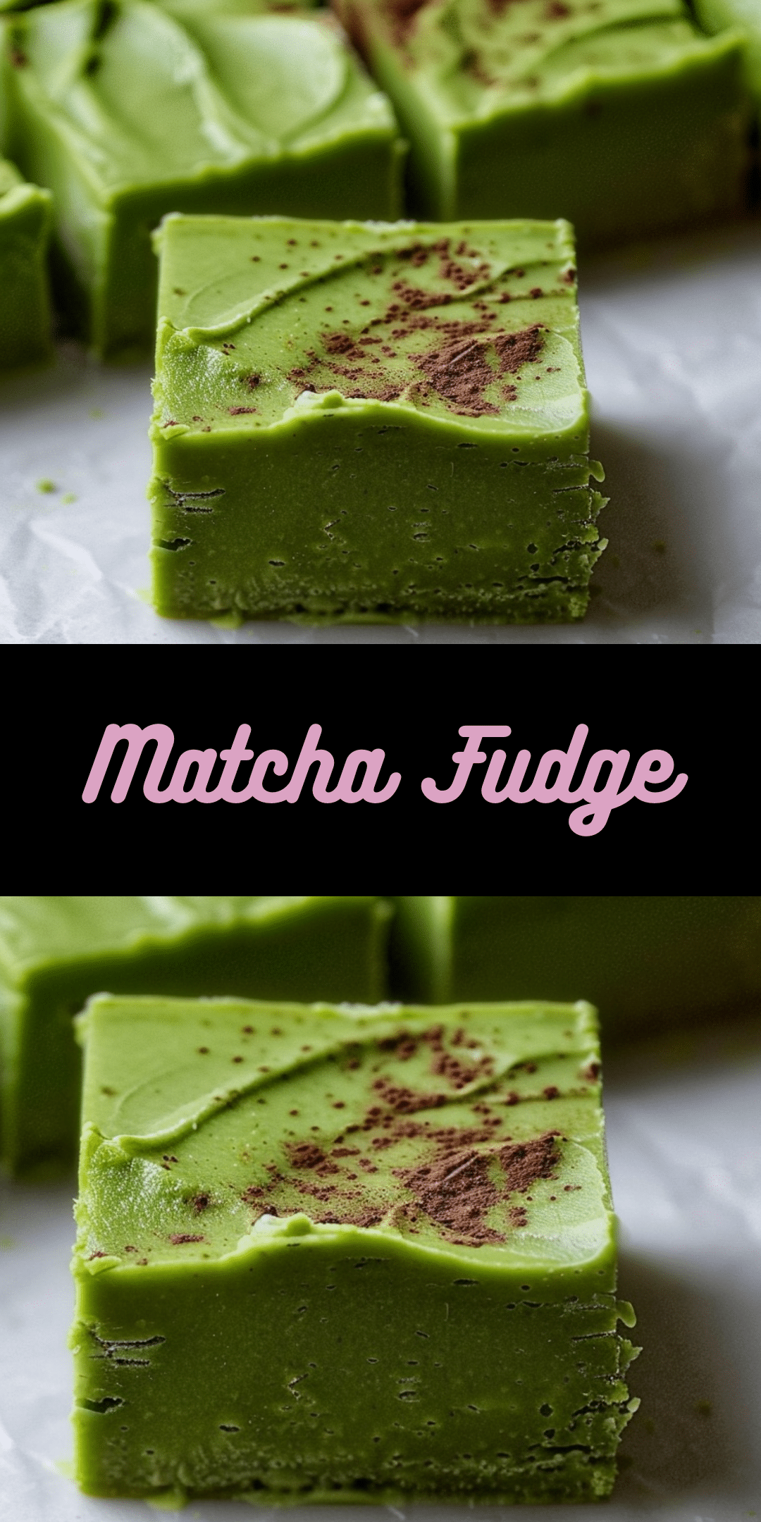 Matcha Fudge - Cooking With Blog