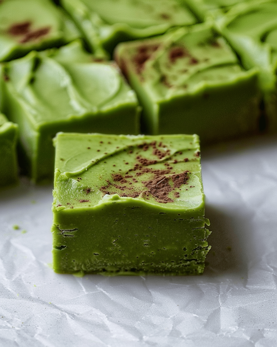 Matcha Fudge - Cooking With Blog