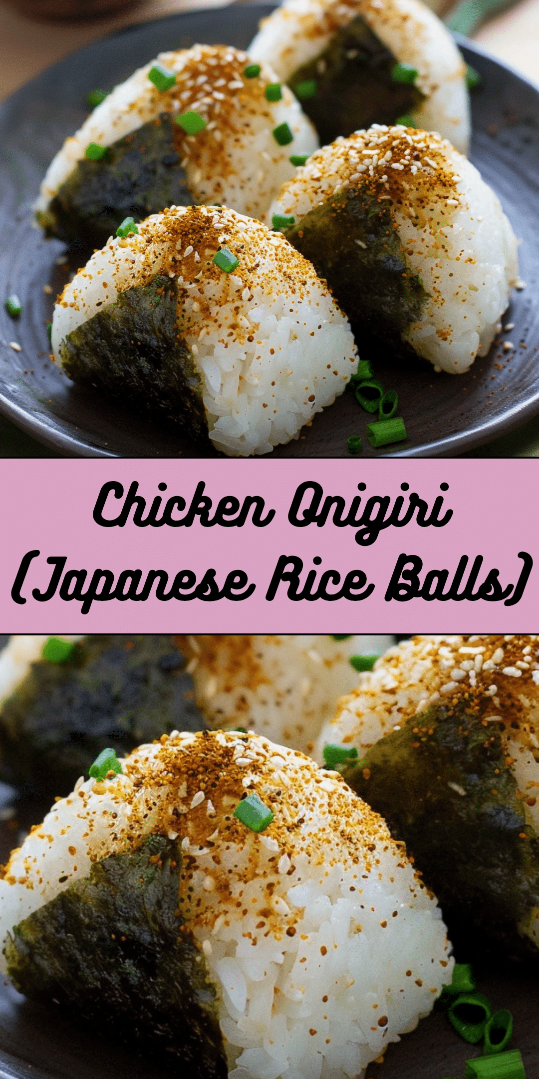 Chicken Onigiri (Japanese Rice Balls) - Cooking With Blog