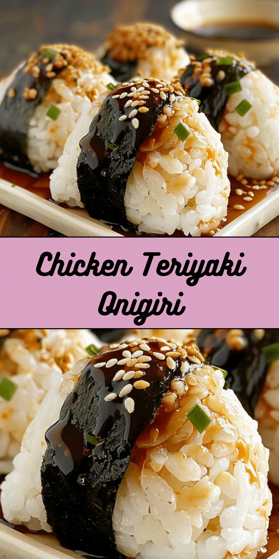 Chicken Teriyaki Onigiri - Cooking With Blog