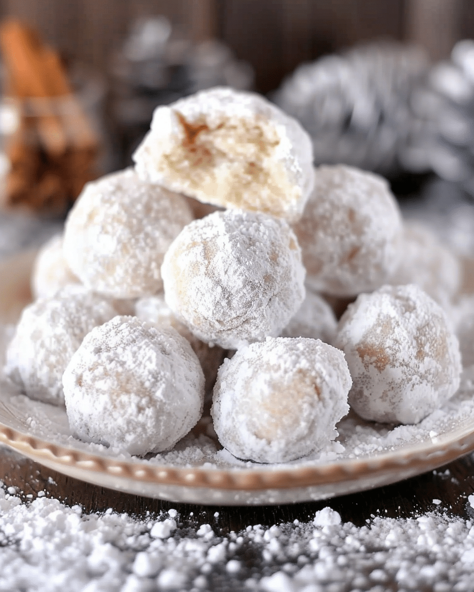 Cinnamon Sugar Snowball Cookies - Cooking With Blog
