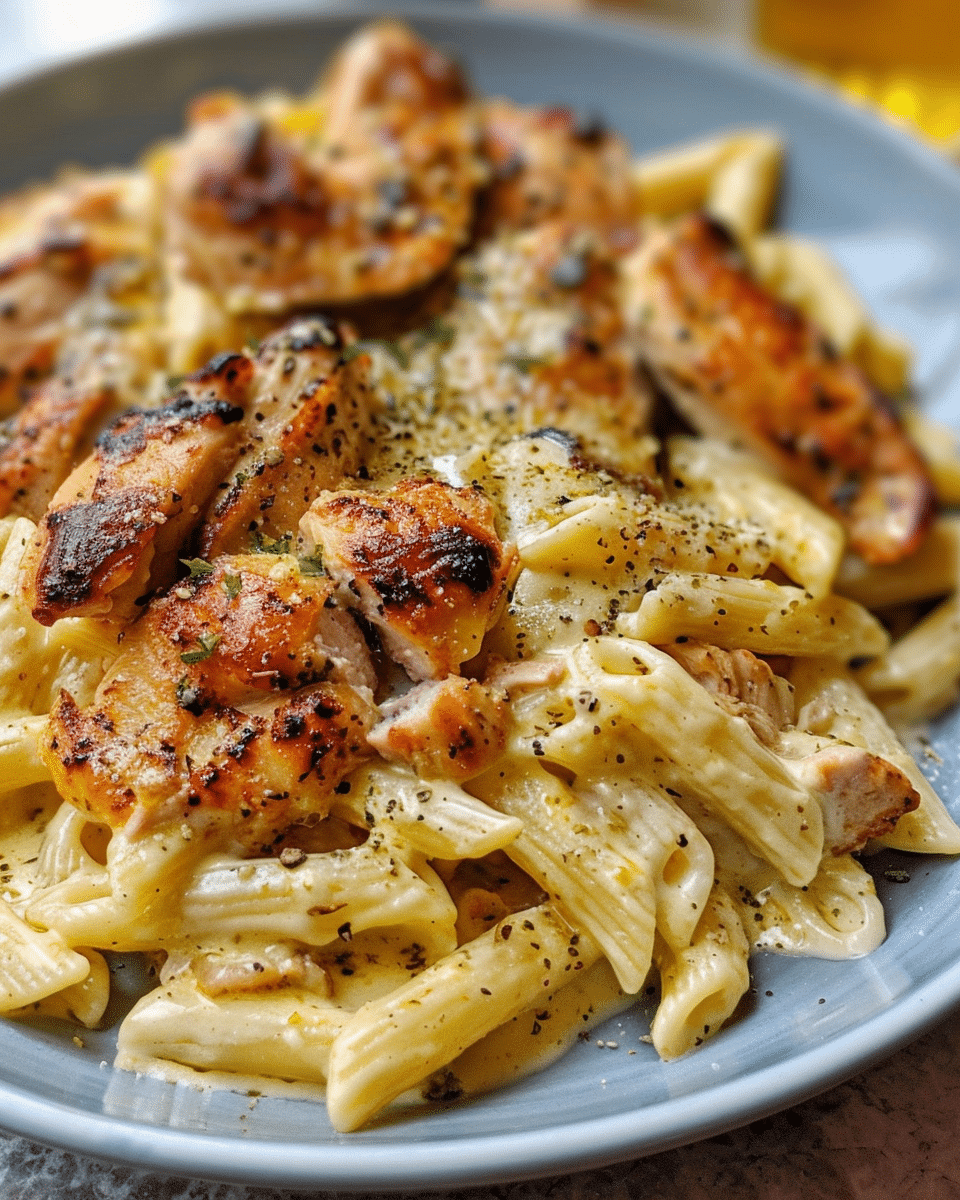 Creamy Velveeta Chicken Penne in Garlic Butter Parmesan Sauce - Cooking ...