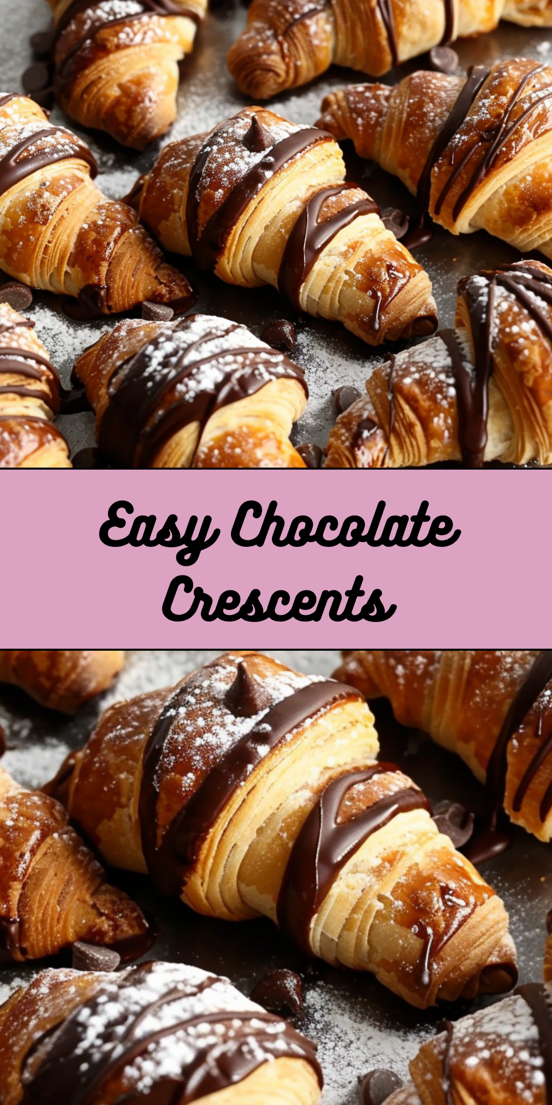 Easy Chocolate Crescents - Cooking With Blog