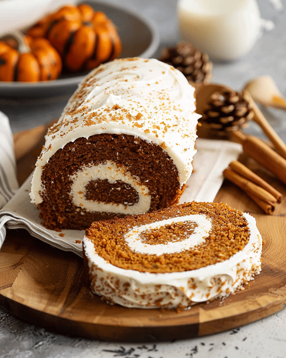 Easy Pumpkin Roll Cake - Cooking With Blog