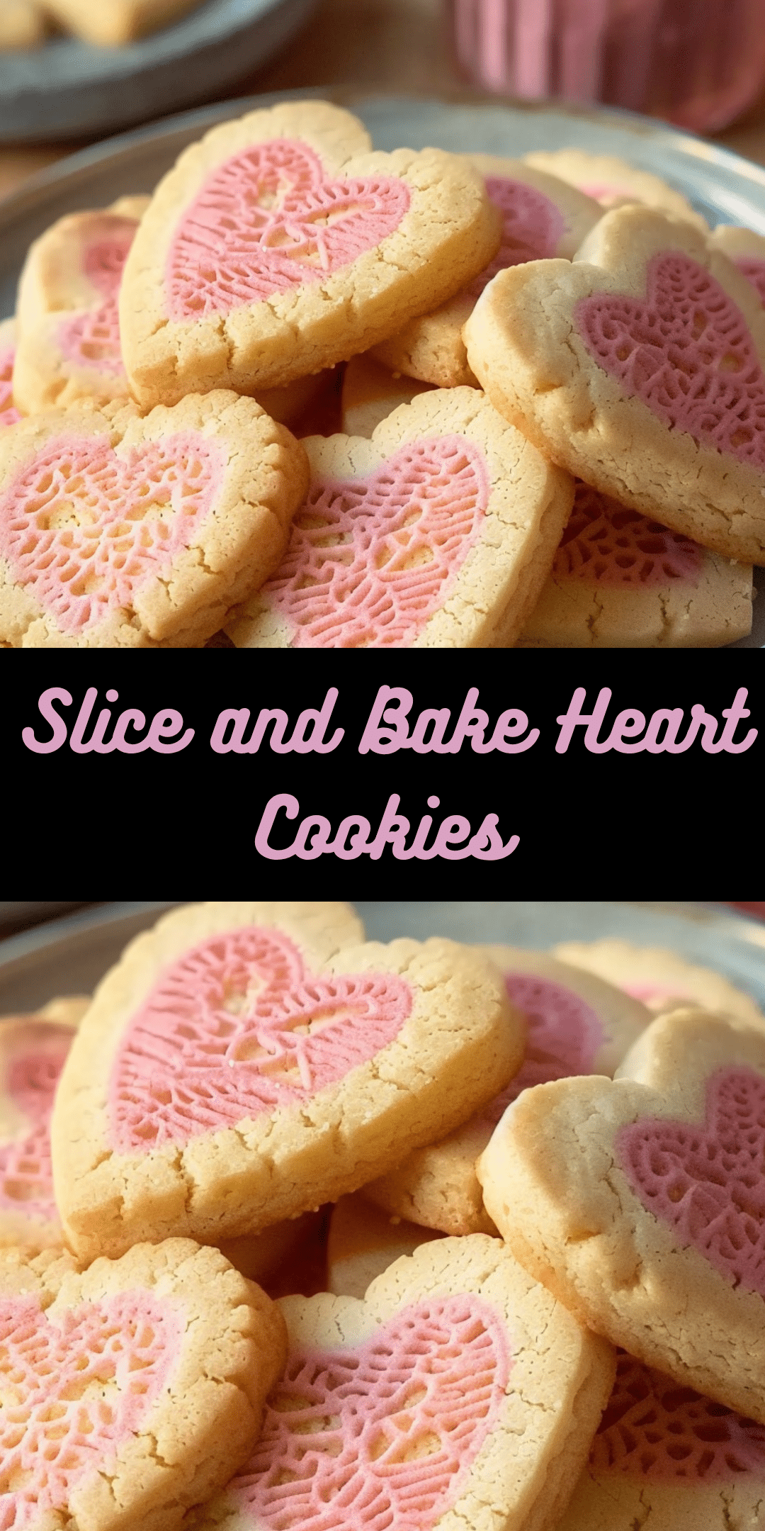 Slice and Bake Heart Cookies - Cooking With Blog