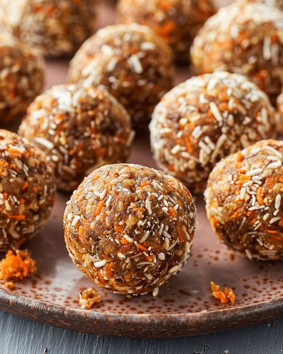 Carrot Cake Energy Balls - Cooking With Blog
