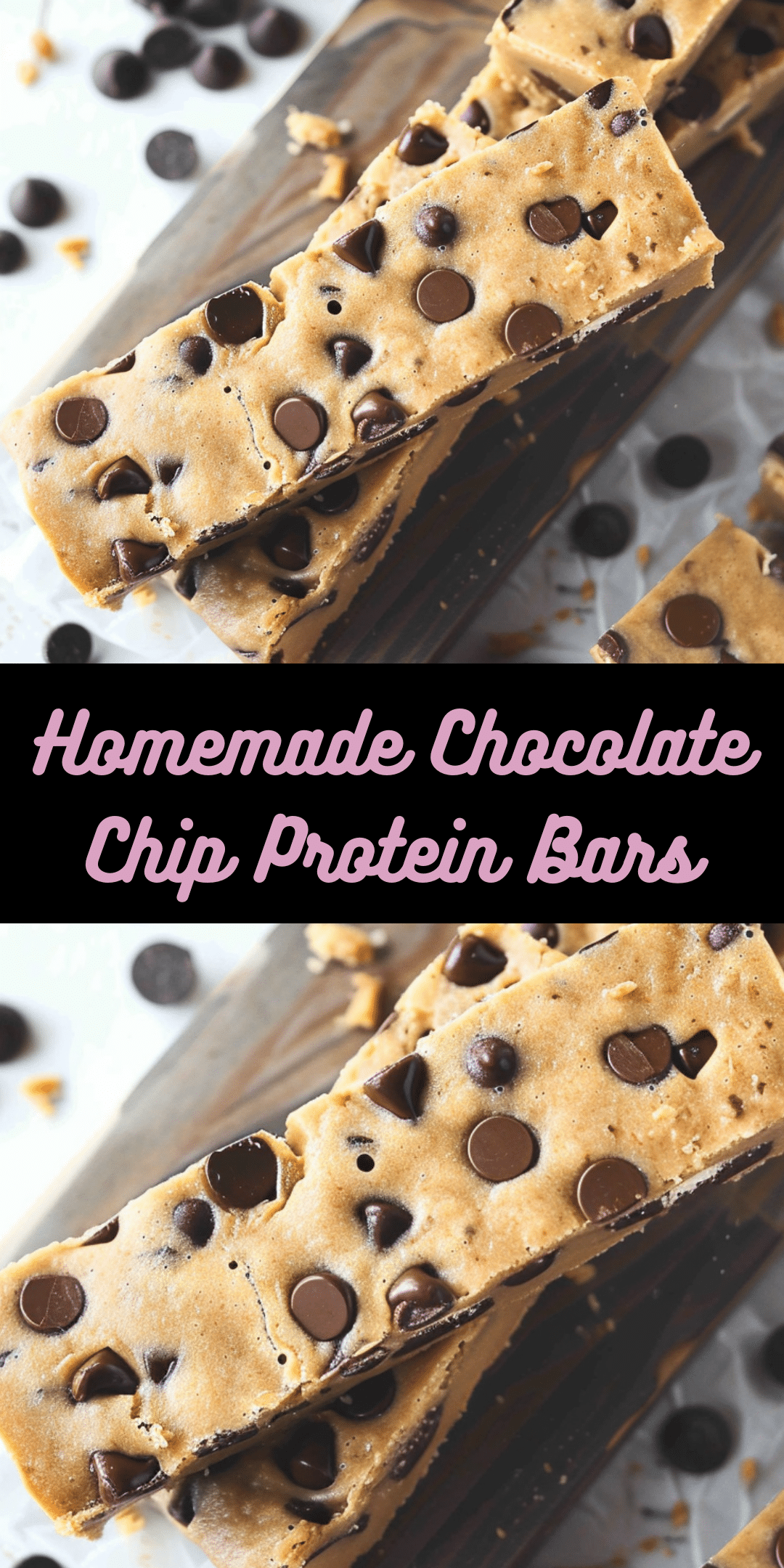 Homemade Chocolate Chip Protein Bars - Cooking With Blog