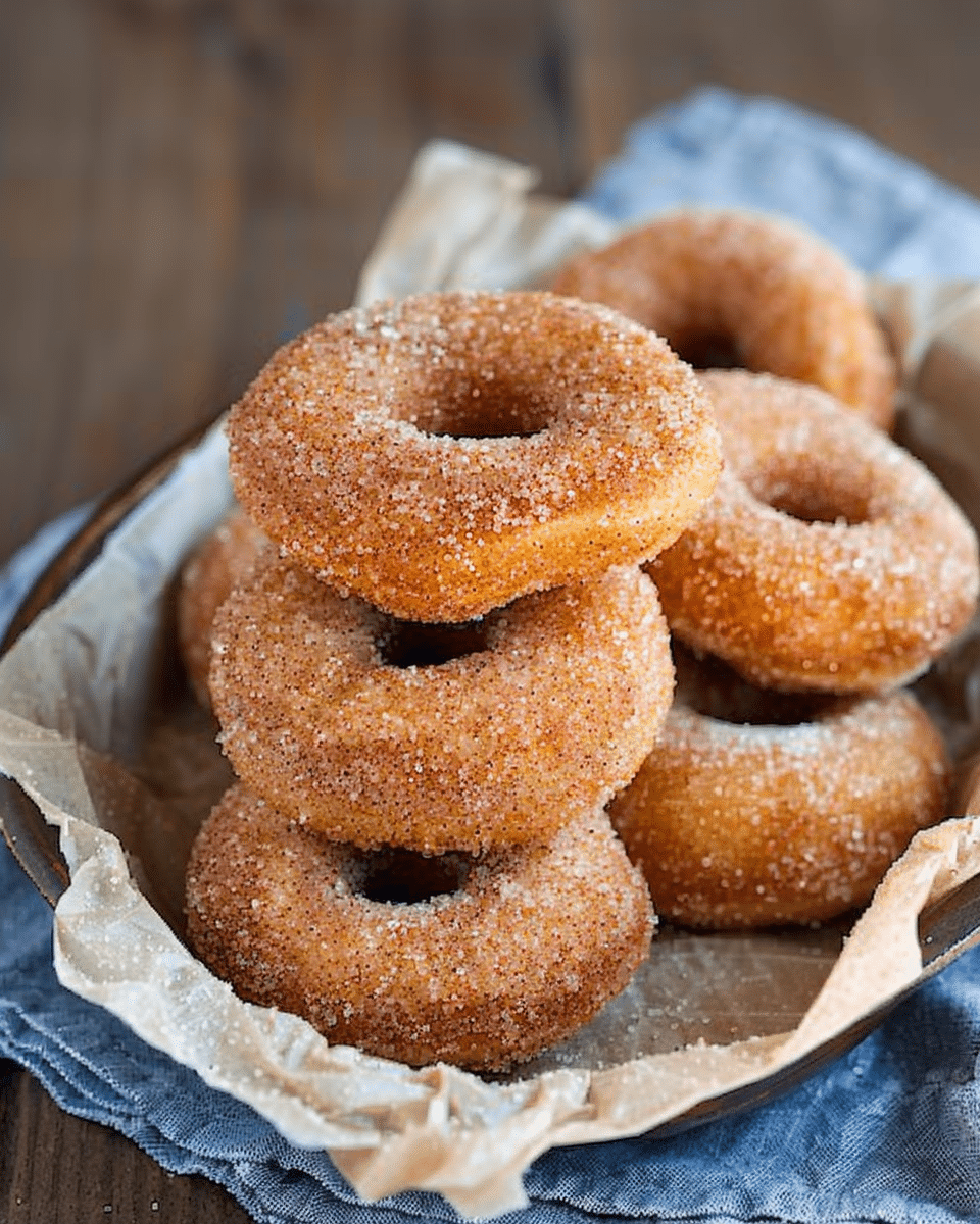 Mini Cinnamon Sugar Donuts - Cooking With Blog