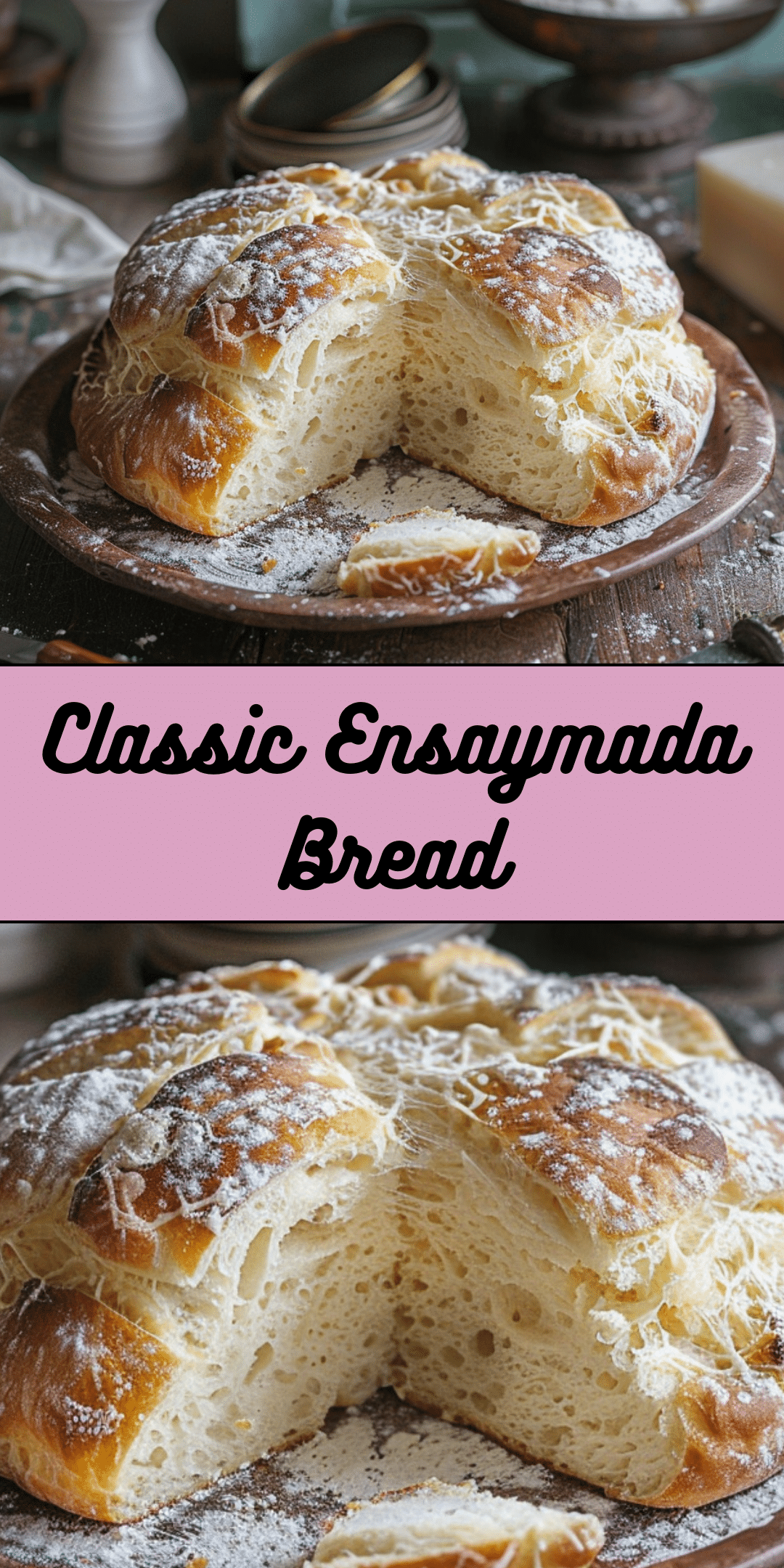 Classic Ensaymada Bread - Cooking With Blog